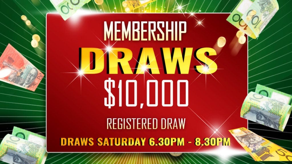 Saturday Night $10,000 Members Registered Draw 14th April | Cazalys