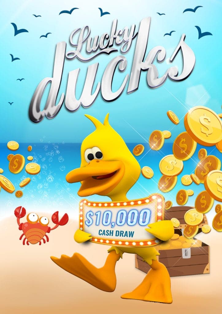 JANUARY $10,000 LUCKY DUCKS DRAW FROM 6PM | Cazalys