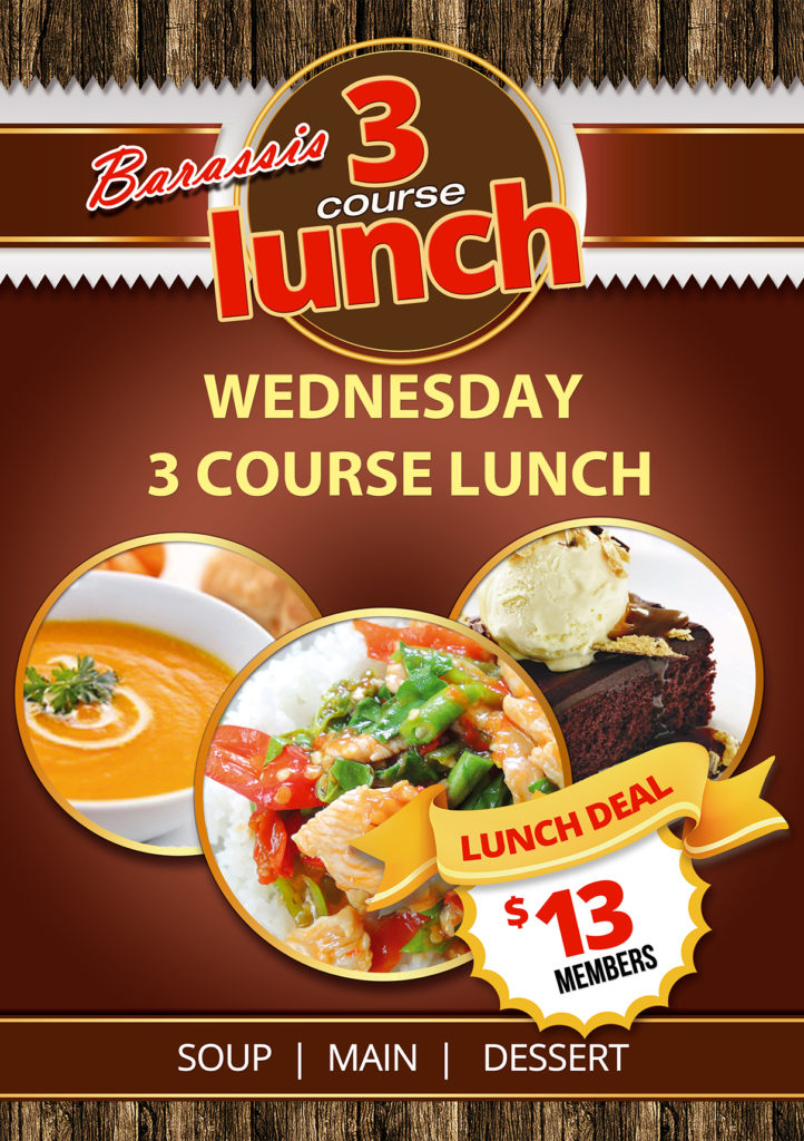 Members Wednesday 3 Course Lunch only $13.00* at Cazalys Cairns | Cazalys