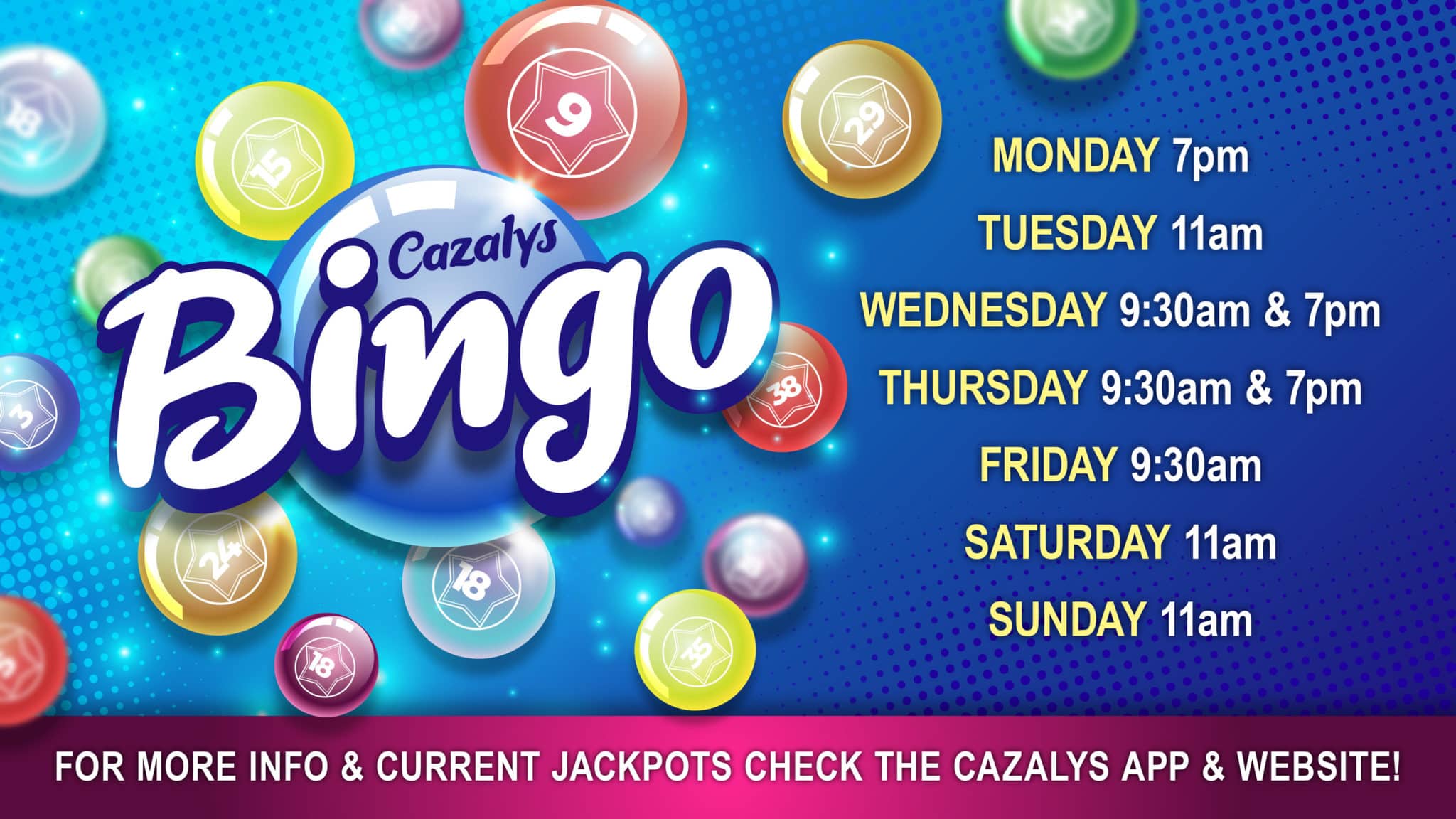 BIGGEST BINGO IN CAIRNS Cazalys BIGGEST BINGO IN CAIRNS Cazalys