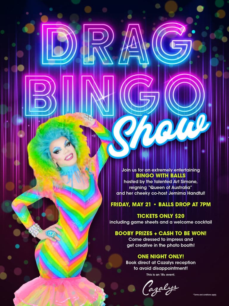 DRAG BINGO - Balls Drop at 7pm | Cazalys