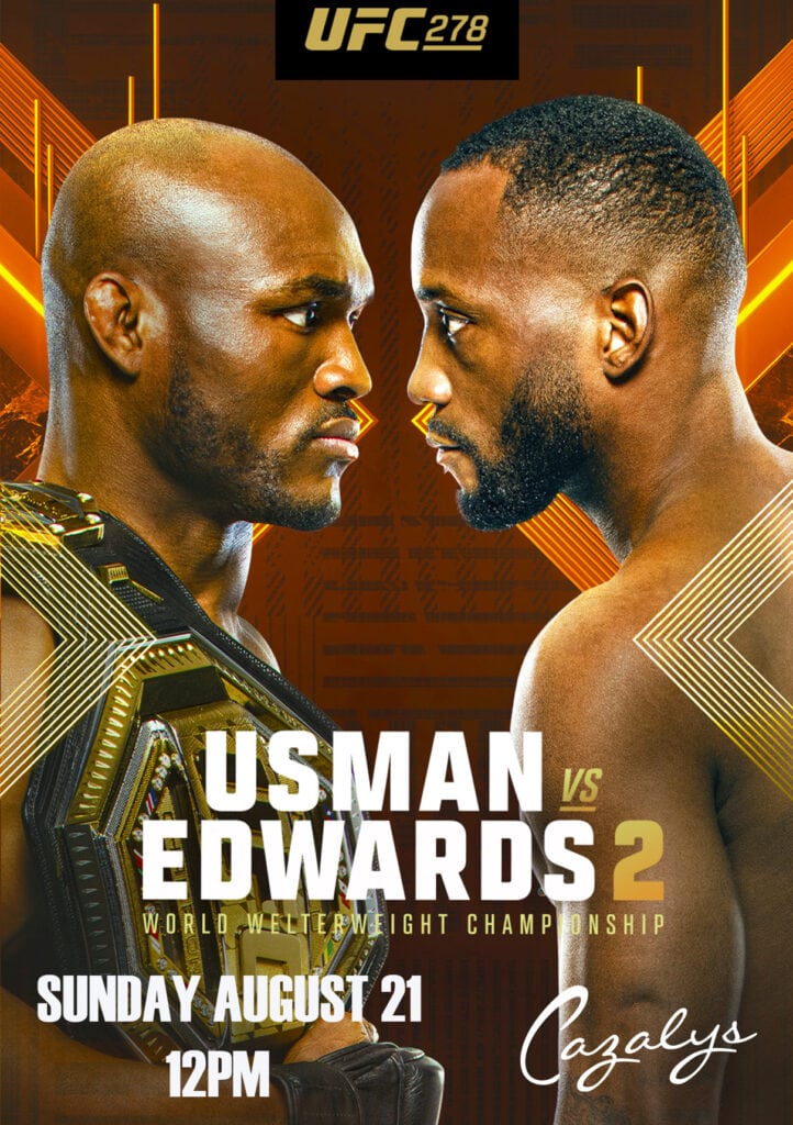 UFC 278 - USMAN VS EDWARDS | Cazalys