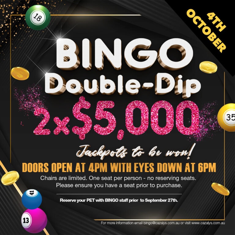 BINGO DOUBLE DIP… AGAIN! | Cazalys