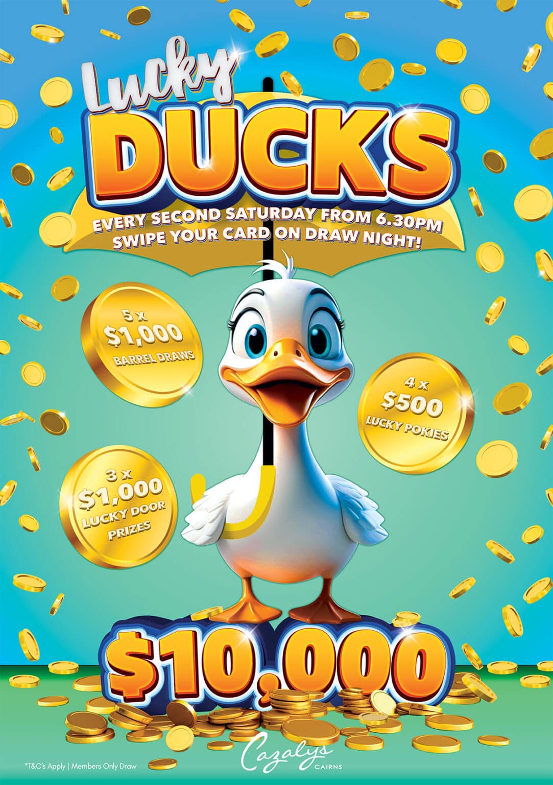 LUCKY DUCKS Draw Night | Cazalys