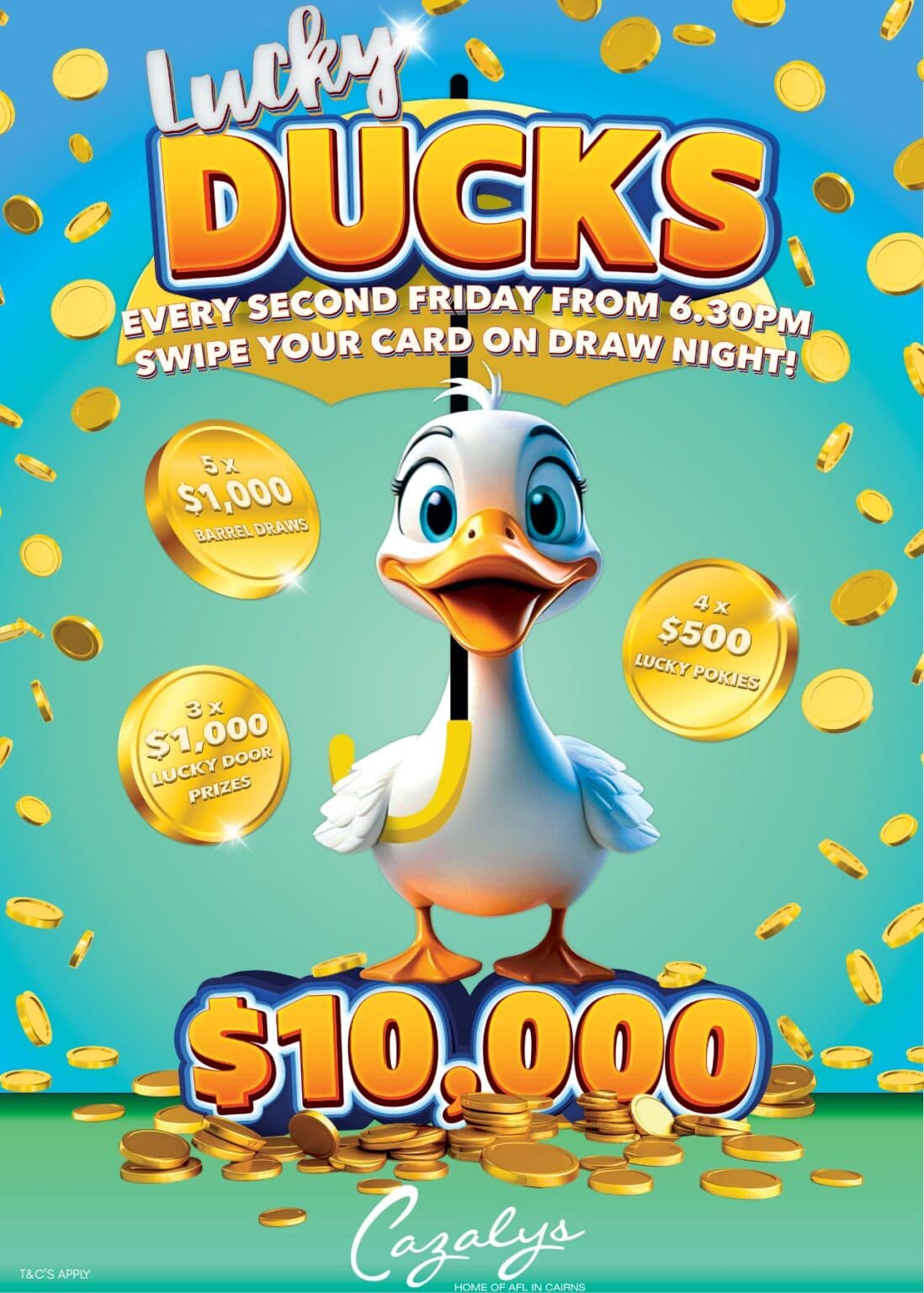 Lucky Ducks Draw Night | Cazalys