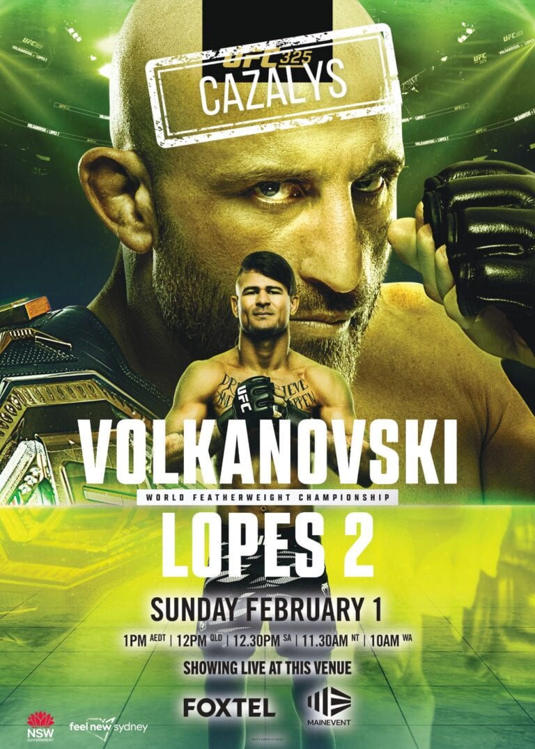 UFC 325 | Cazalys